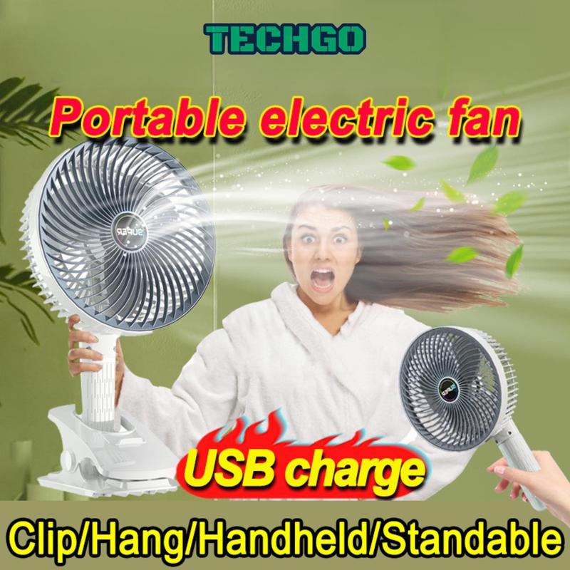 360 Rotate Fan Rechargeable Fan Electric USB Fan Clip Fan with - TikTok ...