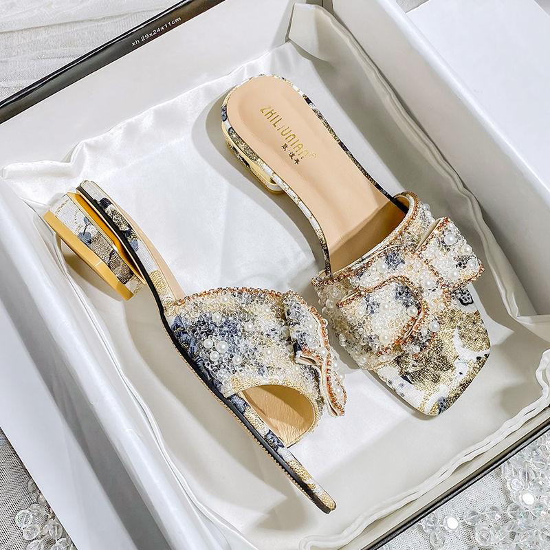 Sandal Gred Tinggi, Ketibaan Baru Musim Bunga 2023, Selipar Berlian ...