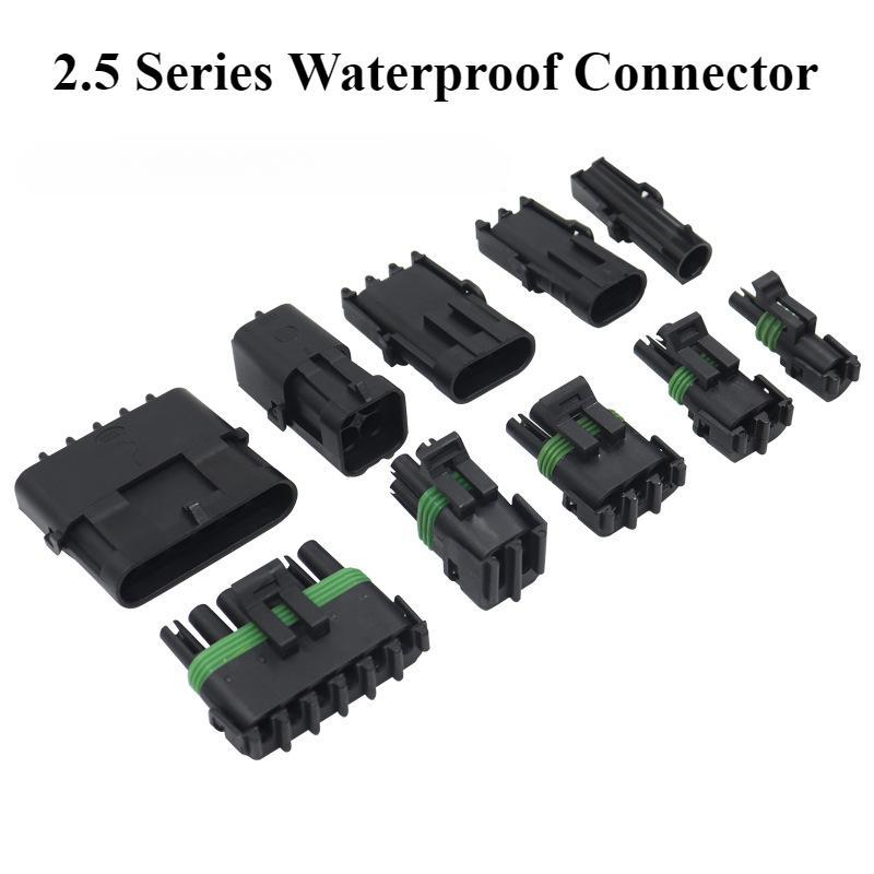 5Sets 1 2 3 4 6Pin Way Delphi 2.5 GM Automotive Female Male Weather ...