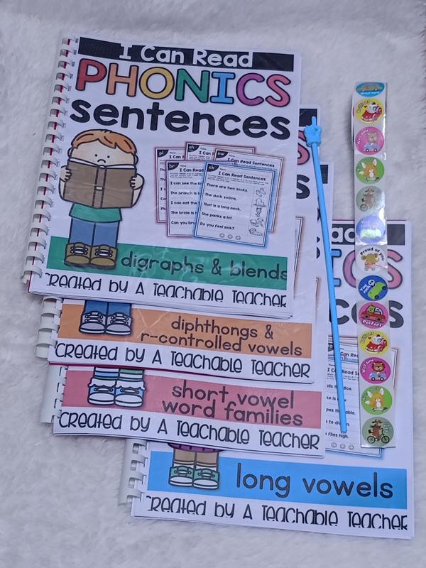 I can Read Phonics Sentence Reading Materials for Toddlers Preschool ...