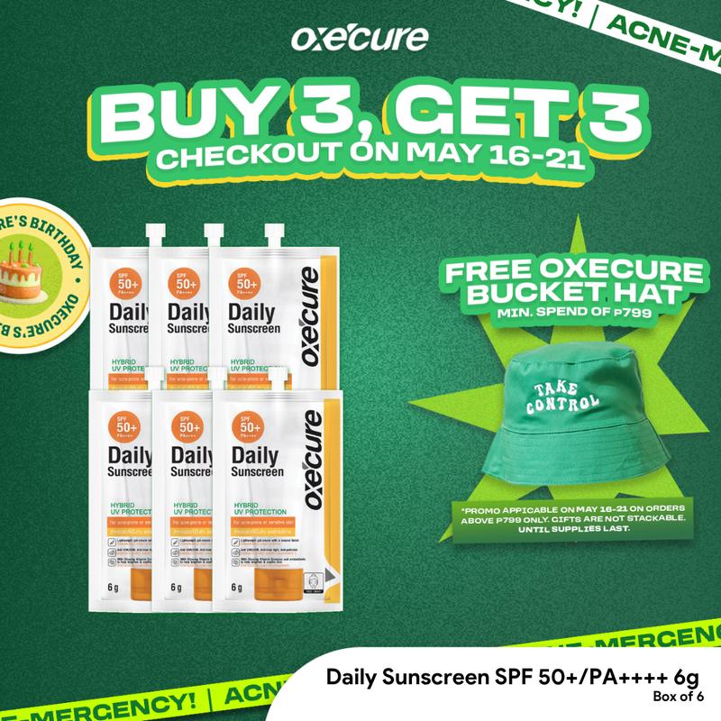 [BOX OF 6] OXECURE Daily Sunscreen SPF 50+/PA++++ 6g - TikTok Shop ...
