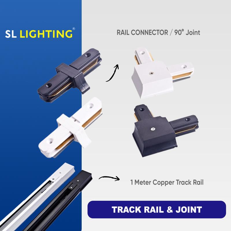 Track Light Joint Connector 1 Meter Track Rail Fitting Penyambung ...