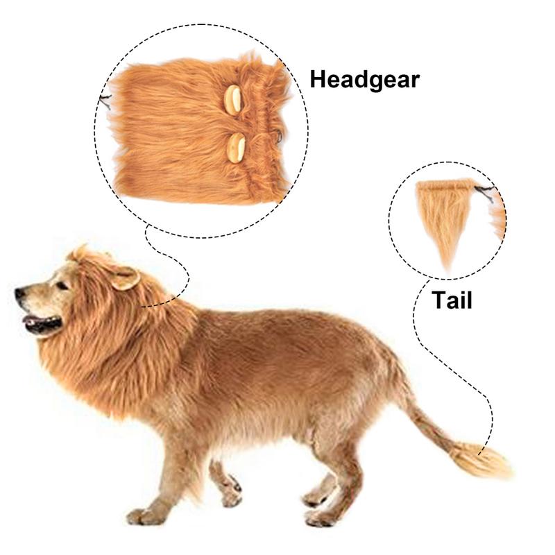 Kostum Ekor Singa Anjing, Udxizvk, Pakaian Singa Mane Haiwan - TikTok ...