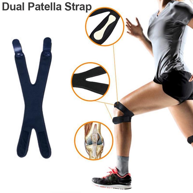 Patella Knee Strap Dual Knee Pad Belt Brace Support Guard Safety ...