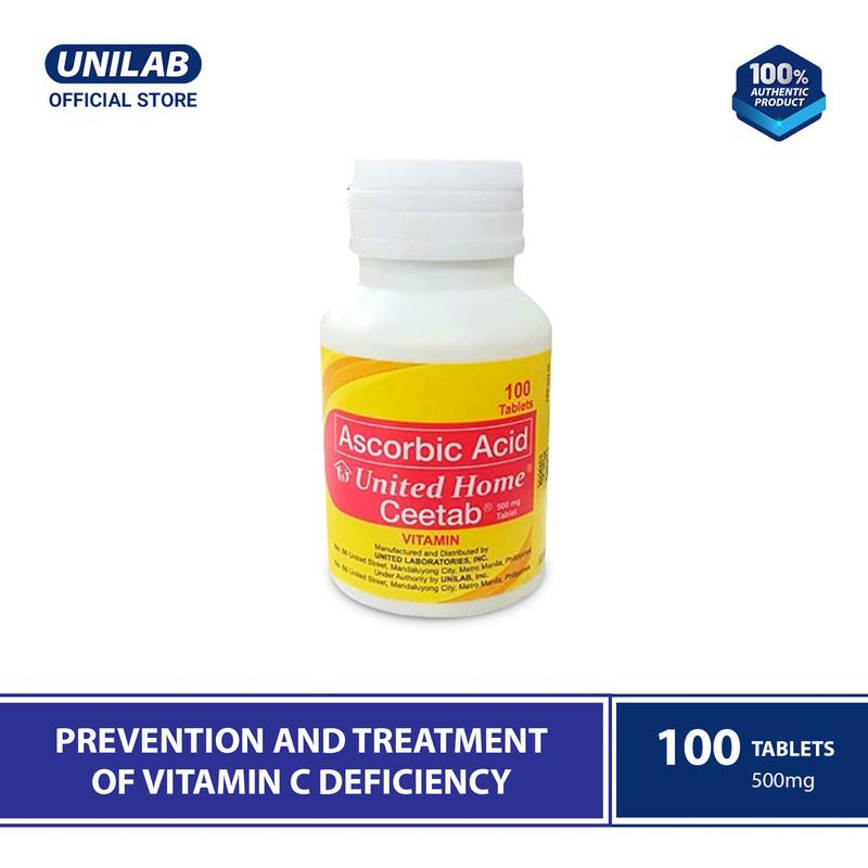 United Home Ceetab (Ascorbic Acid) (For Immunity) 100S - TikTok Shop ...