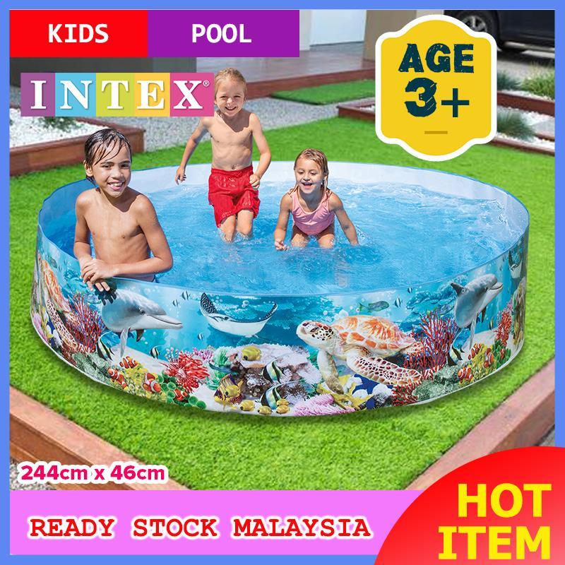 INTEX 58472 Blue Sea Snapset Kids Swimming Pool Cute Cartoon - TikTok ...