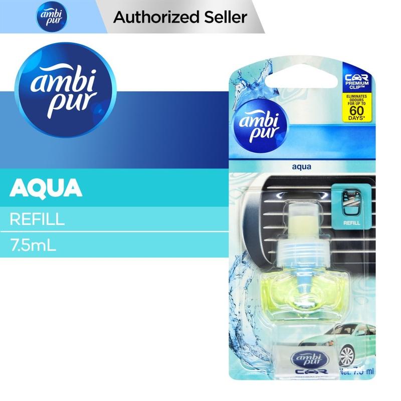 Ambi Pur Car Premium Clip Aqua Refill 7.5ml - Shop | Tokopedia