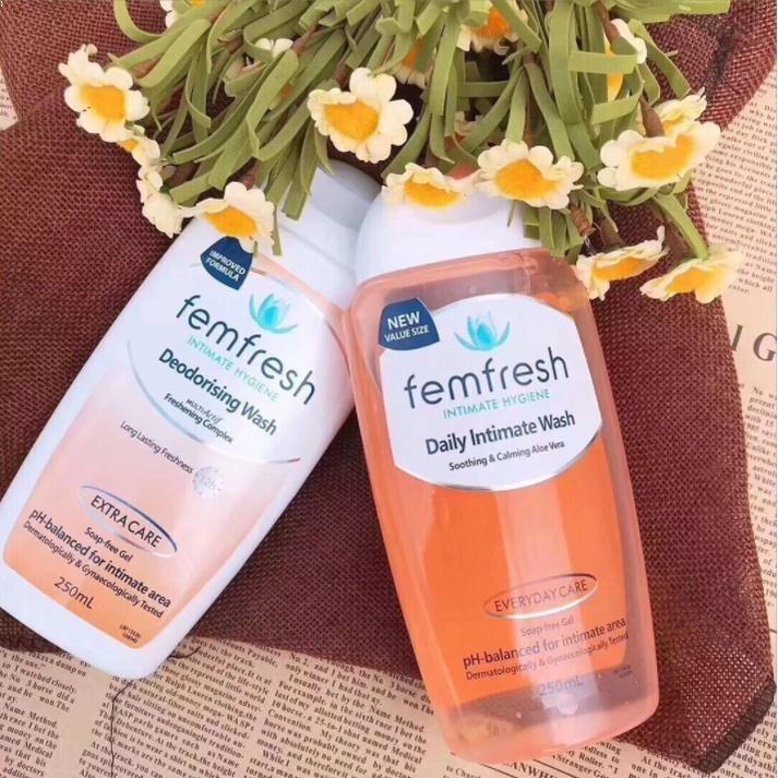 Femfresh Feminine Care Solution คาโมมายล์ ต่อสู้กับแบคทีเรียและบรรเทา ...