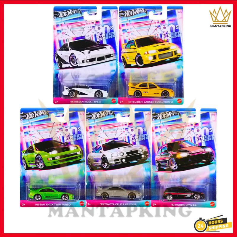 Hot Wheels 90s Street Scene Series (2025) set of 5 JDM Cars Toy ...