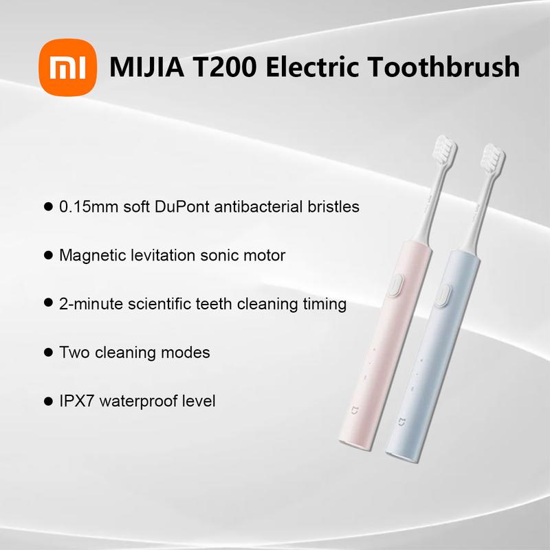 XIAOMI MIJIA T200 Sonic Electric Toothbrush Portable IPX7 Waterproof ...