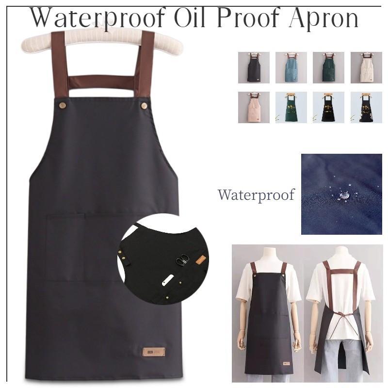 Apron Dapur, Kalis Air dan Kalis Minyak, Kanvas Makan dan Pakaian Kerja ...