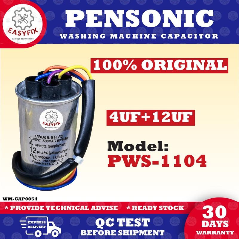 (100% ORIGINAL) PWS-1104 PENSONIC 4UF 12UF 2IN1 SPIN CAPACITOR - TikTok ...