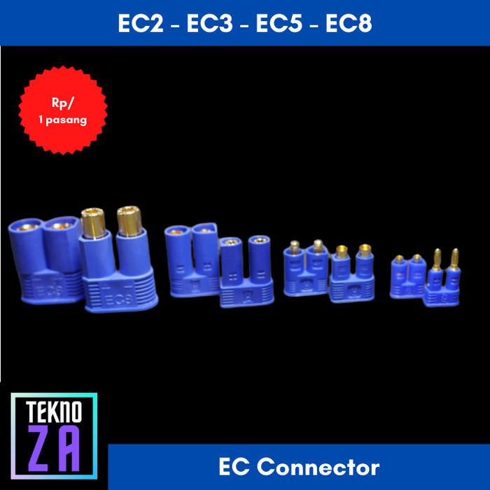 Jual EC Konektor Baterai EC2 EC3 EC5 EC8 Connector DC Battery - EC2 ...