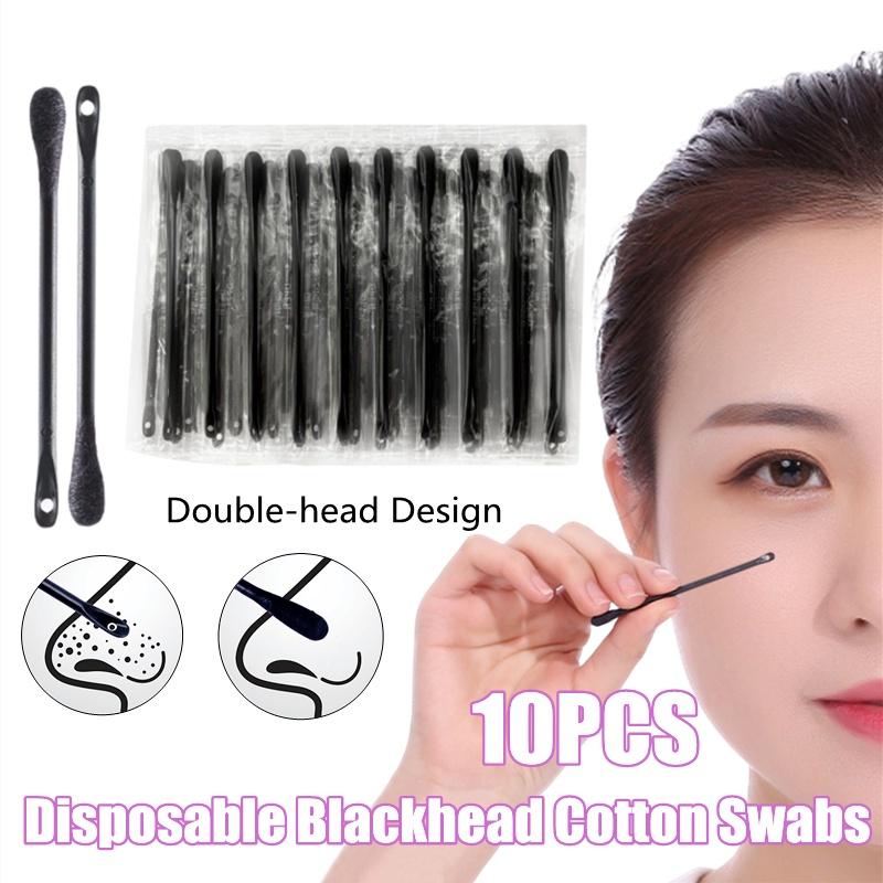 10PCS Disposable Blackhead Cotton Swabs Double-ended Design Remove ...
