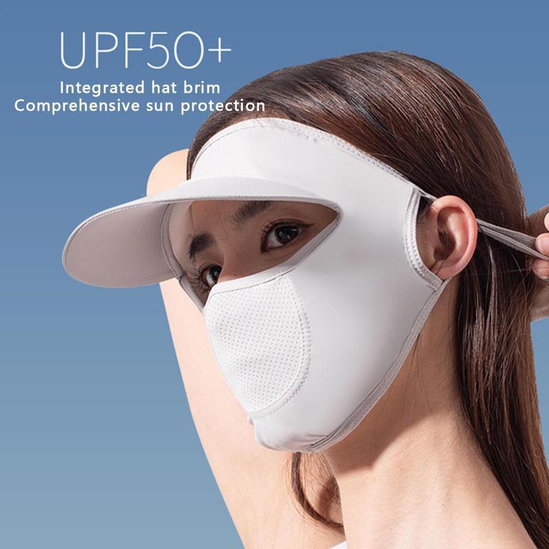 UPF50+ Sun Protective Scarf UV Resistance Sunscreen Mask Sunshade ...