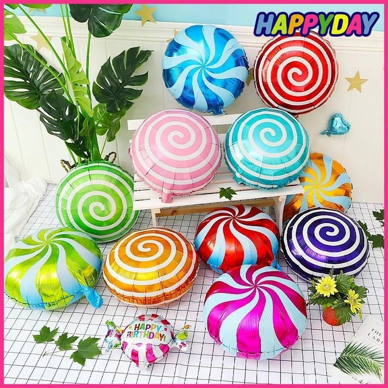 Candy Land Swirl Sweets Ice Cream Donut Chocolate Balloons Party ...