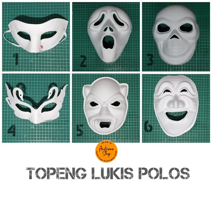 Jual Topeng Lukis Putih Polos – V-Tec (Ukuran Dewasa) - Kota Bandung ...