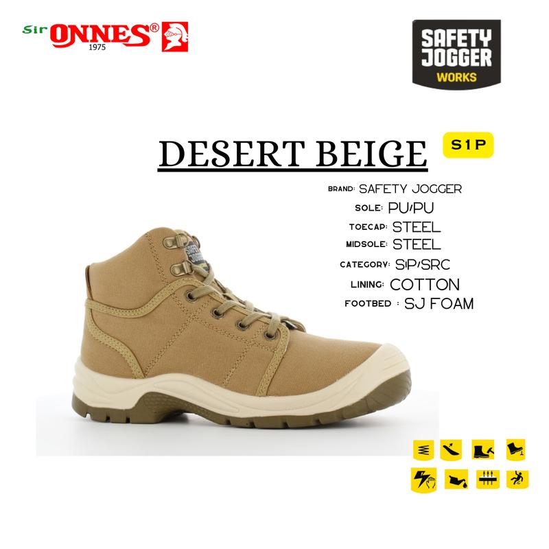 Safety Jogger Desert Beige S1 P SRC, High Cut Steel Toe Cap, - TikTok ...