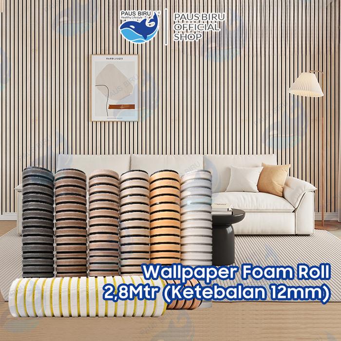 Promo Paus Biru - Wallpaper Sticker Dinding 3D Premium Wood Vinyl ...
