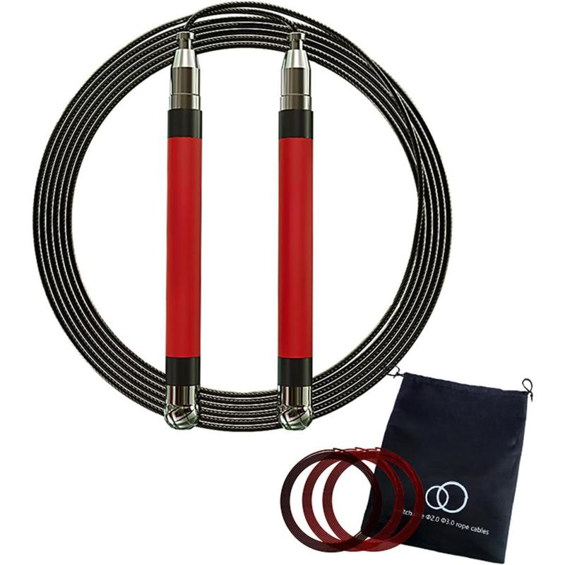 Adjustable Jump Rope Tool Free System with Dual Bearings High Intensity ...