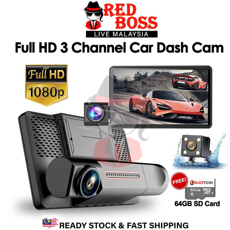 RED BOSS [COD] *FREE 64GB SD CARD 3 Channel Car Dash Cam Front - TikTok ...
