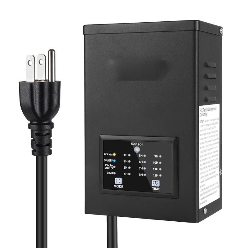 170W Low Landscape Transformer, Outdoor Transformer with Photocell ...