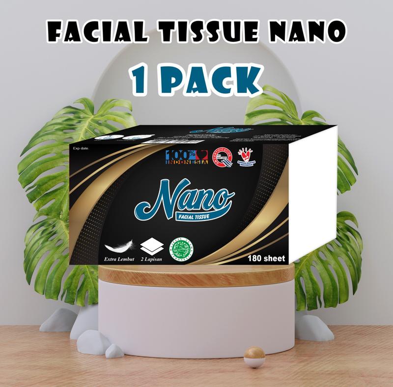 FACIAL TISSU NANO 2 Ply 180 Sheet 1 pack Tissue aman utk Ana - Shop ...