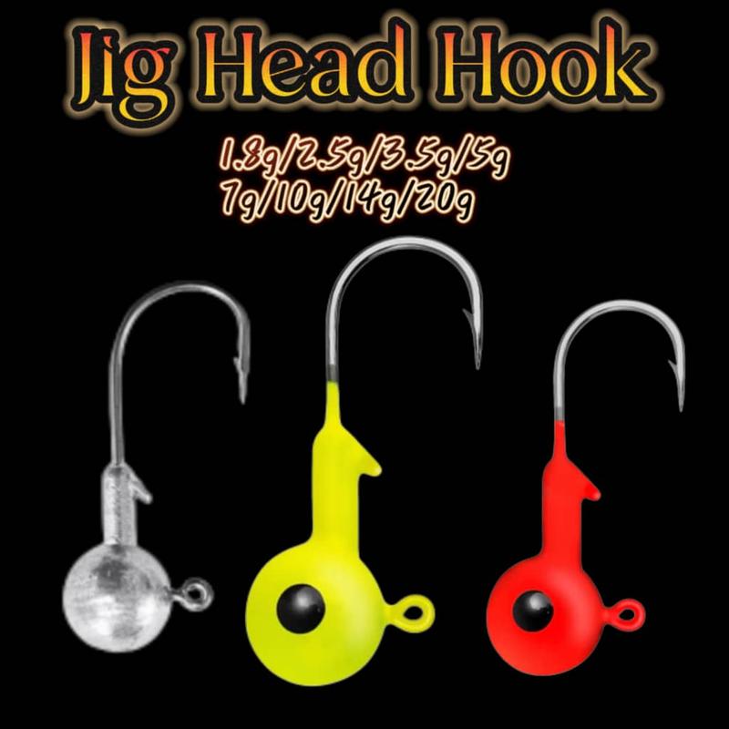_SignoxTackle_Yellow/Red/Ori Jig Head Lead Hook Sharp Matakail - TikTok ...