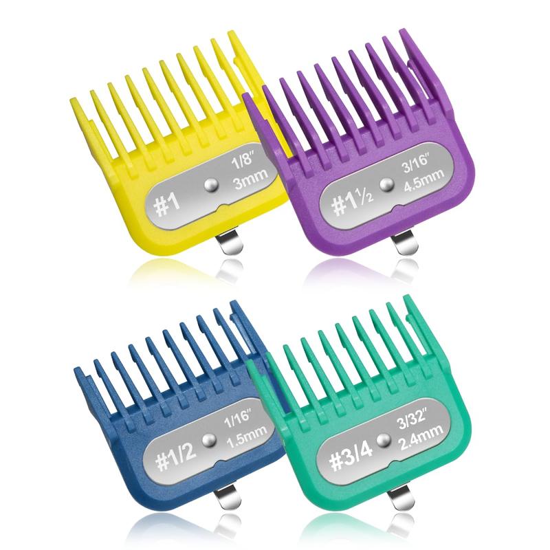 Clipper Guards Set Fits for Most Wahl Clippers and FX870, Color Coded ...