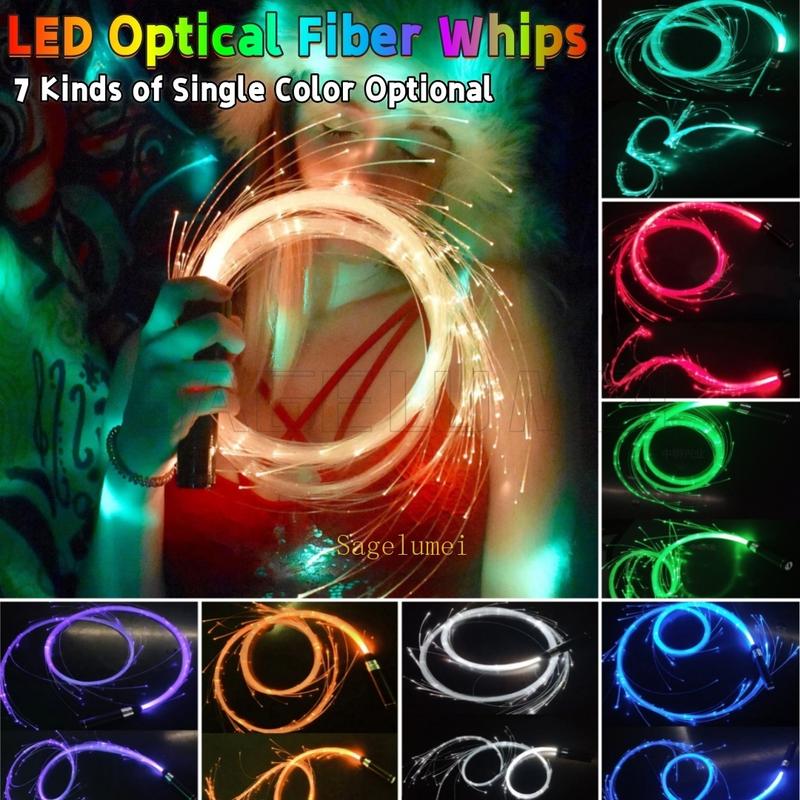 LED Optic Fiber Whips Rechargeable Super bright Fiber optical Pixel ...