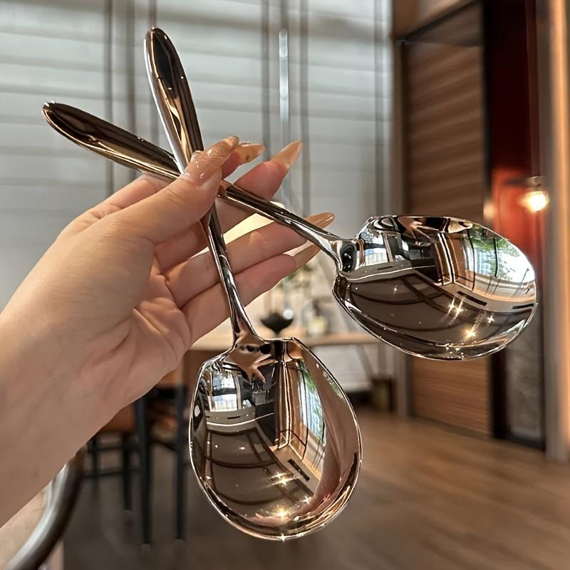 2pcs Extra Large Stainless Steel Long Handle Serving Spoons - TikTok ...