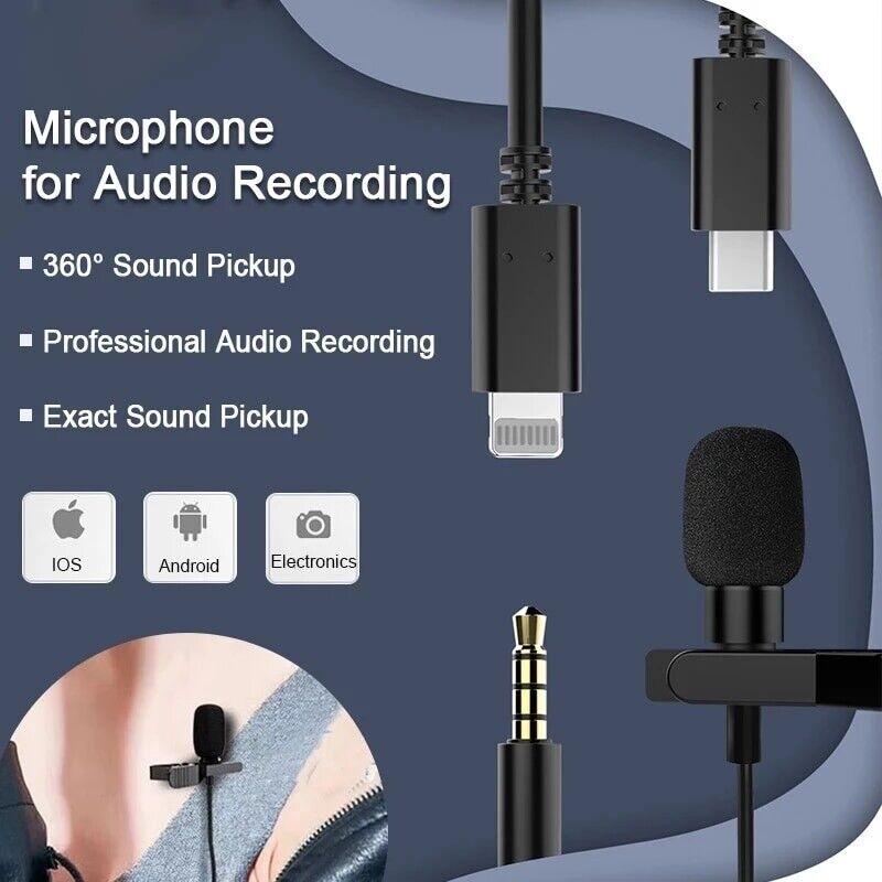 Lavalier Mini Microphone 2 in 1 with 3.5mm Jack Phone Clip-o - TikTok ...