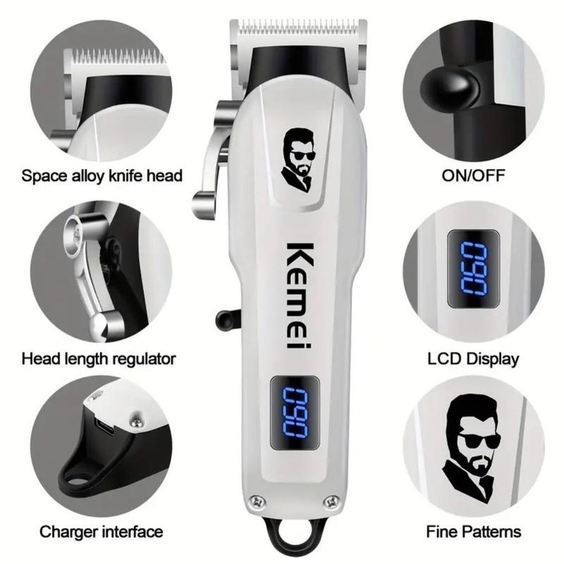Kemei KM-232 Professional Hair Clipper USB Charging Hair Cutting ...