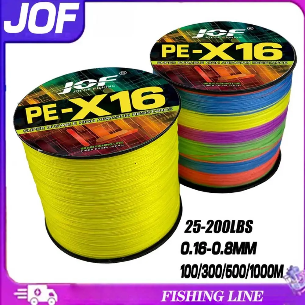 JOF Japan 16X Braided Fishing Line 300/100M 16Strands Wear-Resistant 11 ...