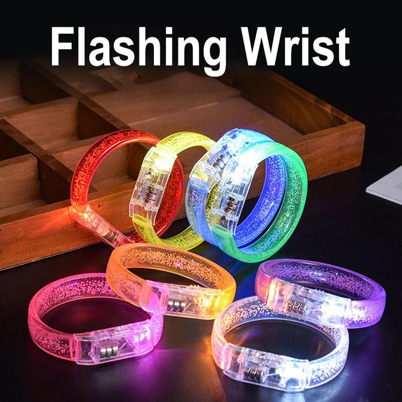 2 Pcs Polypropylene Flashing Wrist LED Bracelets Party Luminous ...