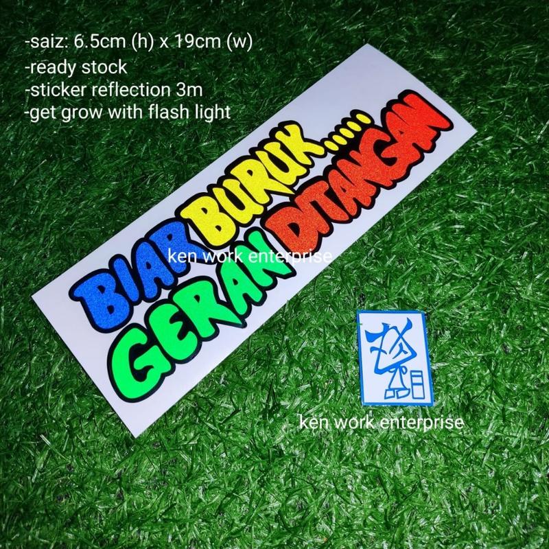 sticker biar buruk geran ditangan #car sticker mirror sticker - TikTok ...