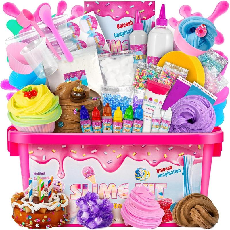 Jumbo Slime Kit for Girls, Party Favors for Kids, Adorable Cake ...
