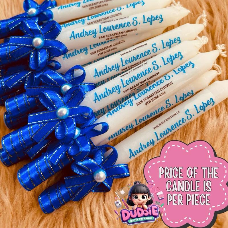 PERSONALIZED CANDLES ( RIBBON CHARM NAME ) - TikTok Shop Philippines