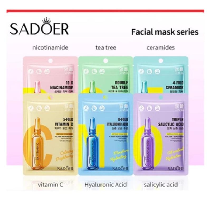 SADOER Capsule Vitamin Facial Mask series AMPOULE Serum Facial - TikTok ...