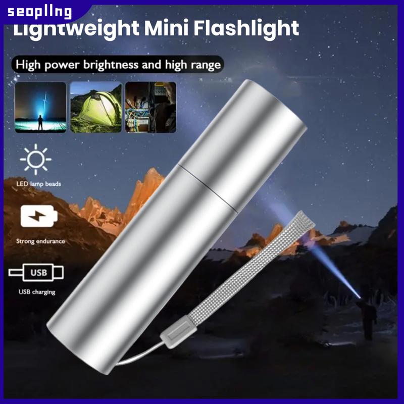 [seopllng]- Super Bright Small Led Flash Light Ultra Bright Rechargeable - TikTok Shop Singapore