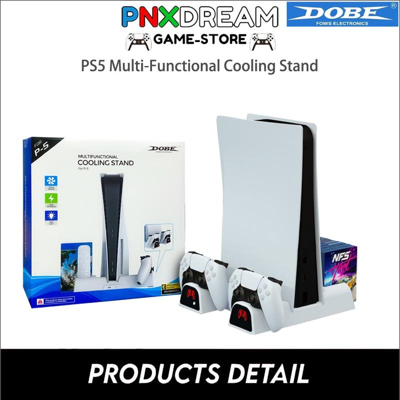 DOBE PS5 Multi Functional Cooling Stand Dual Charging Dock Disc ...