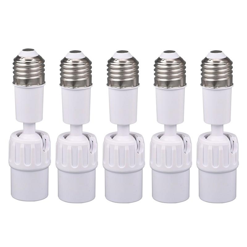 E27 Lamp Base Extender Adapter: 180° Adjustable Socket Converter ...