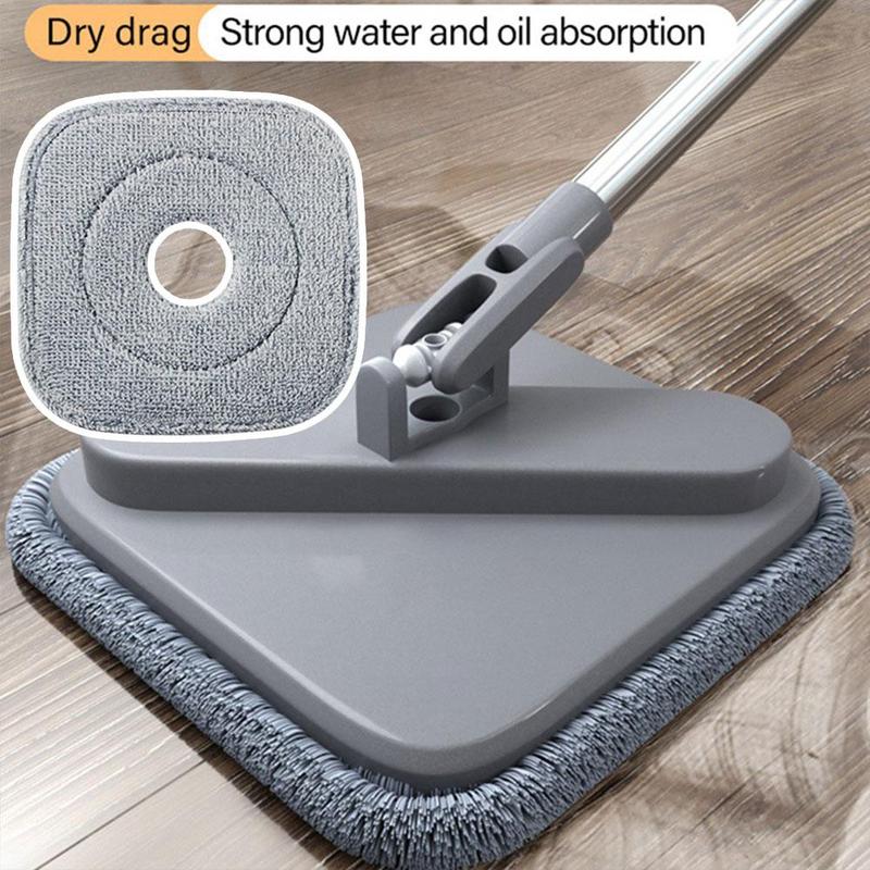 Kepala Mop Segi Empat Kelabu Gentian, 1 Keping, Penekan Tangan ...