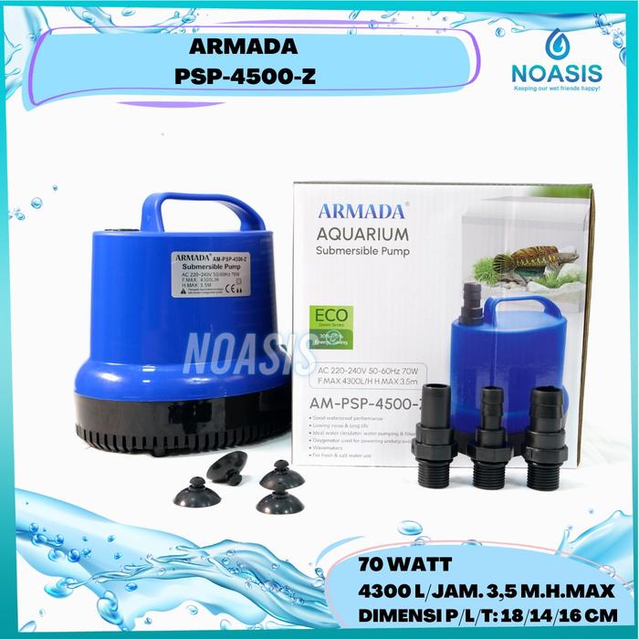 Jual ARMADA Pompa Air Celup Aquarium 70 W Am Psp 4500 Z Am-Psp-4500z ...