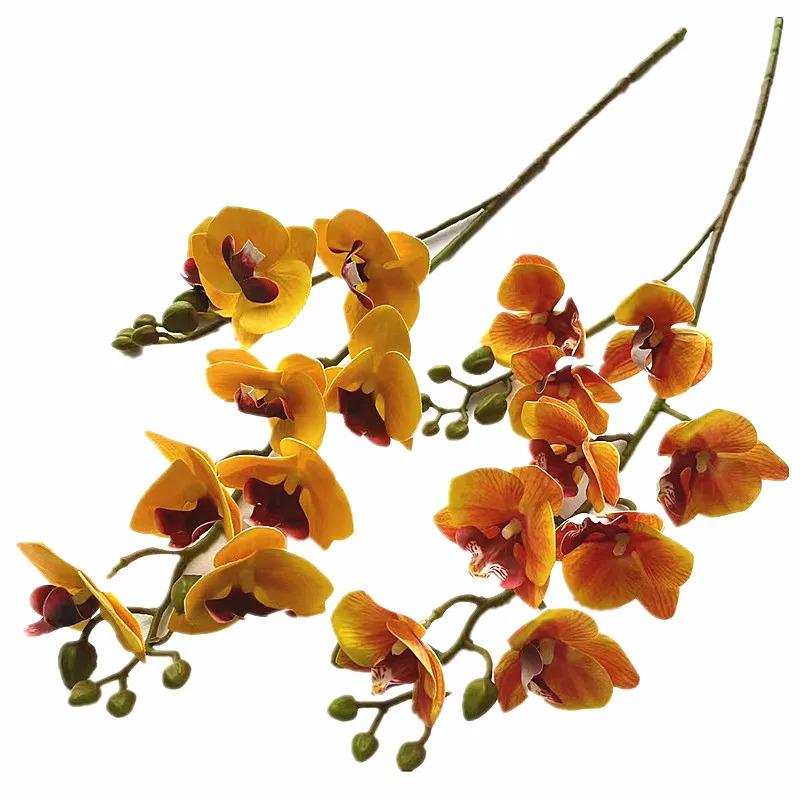 One Latex Butterfly Orchid Flower 9 Heads Real Touch Artificial Mini ...