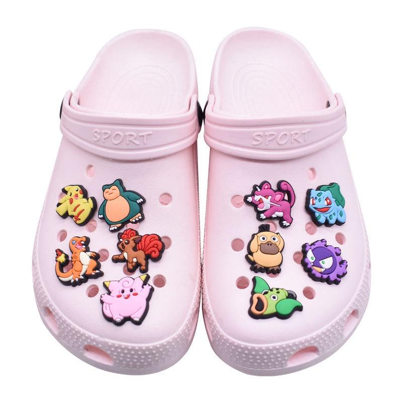 Pikachu shoe decorations for crocs jibbitz crocs button charms - TikTok ...