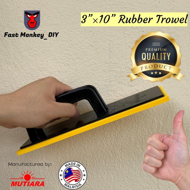 3"x10" Mutiara Rubber Trowel / Plastering Tool / Sponge Floa - TikTok ...