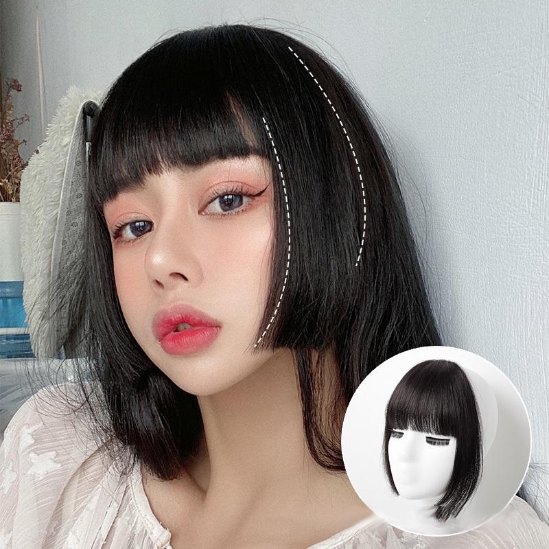 Korean Princess Cut Hair Bangs Wig for Women Girls Air Bangs - TikTok ...