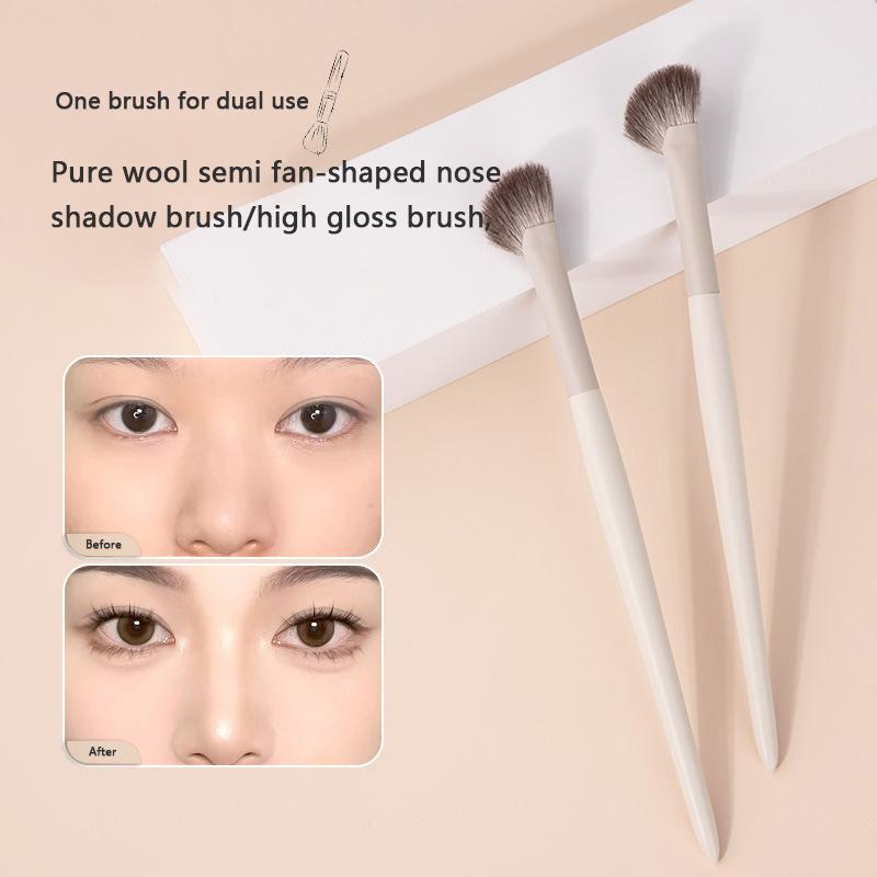 Half Fan-Shaped Nose Shadow Brush Soft Portable Angled Nose Contour ...