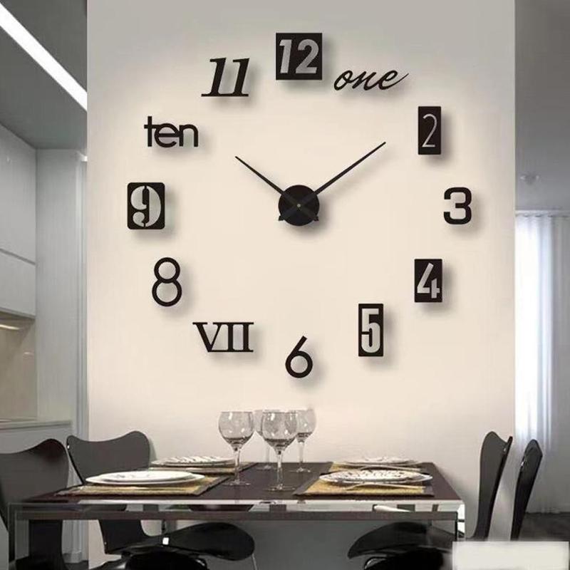 Jam Dinding Besar, Reka Bentuk Moden Baharu, Jam Kuarza DIY, - TikTok ...